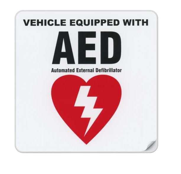 Defibrillator AED Vehicle Sticker
